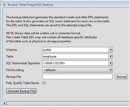 PostgreSQL Database Backup Tool For Mac Windows And Linux